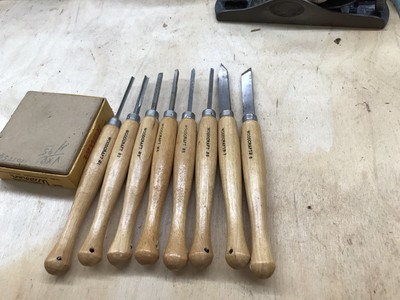 Woodcraft turning Knife Set . 8 Pieces Used Small Size. Starter Set ...