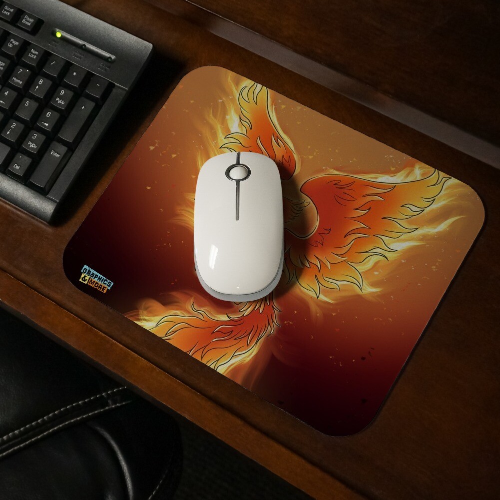 Phoenix Rising from the Flames Low Profile Thin Mouse Pad Mousepad | eBay