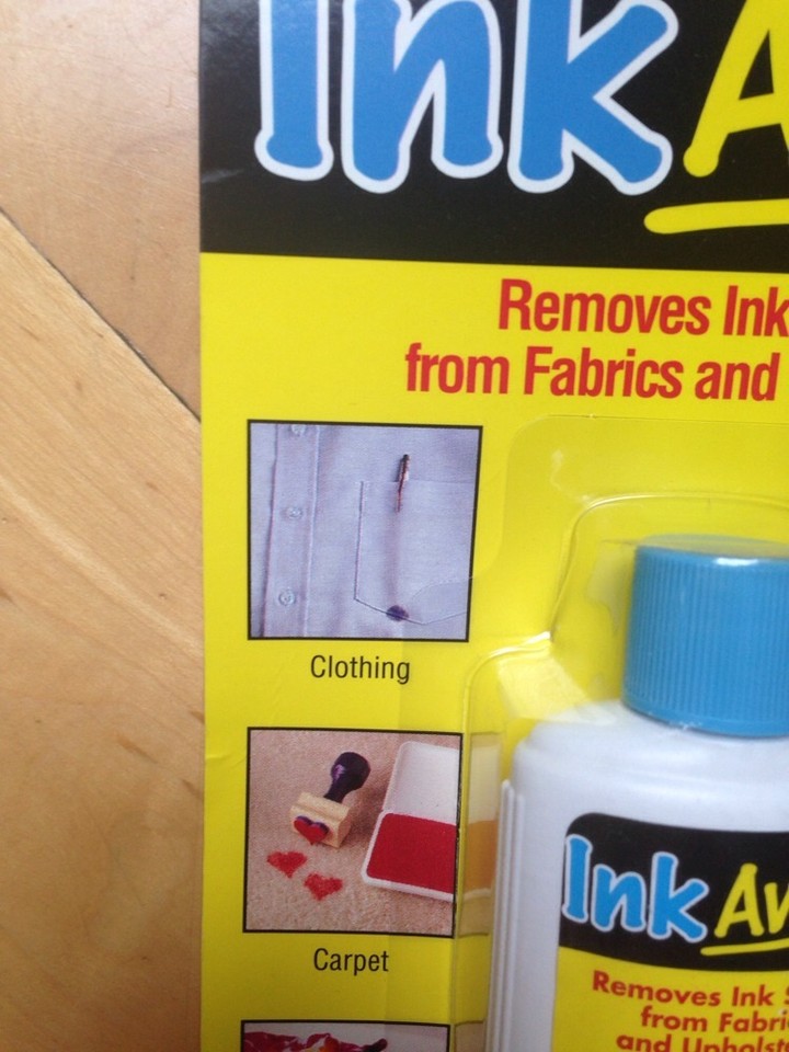 INK AWAY FROM GOO GONE, removes ink stains from fabrics and upholstery ...
