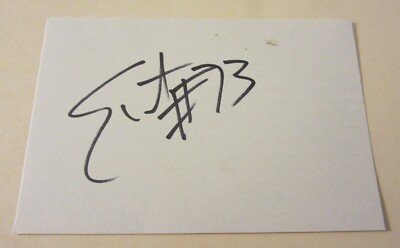 Eric Winston Autographed Signed 4X6 Index Card NFL Football Houston ...
