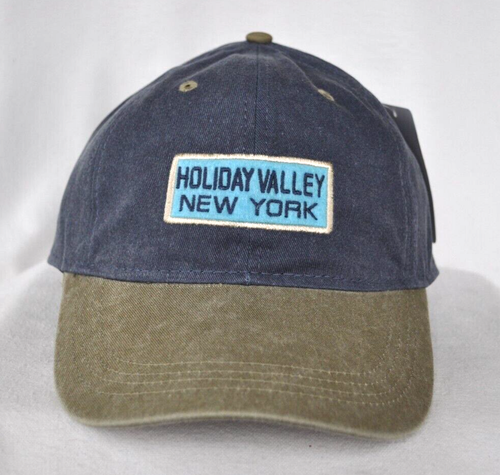 *HOLIDAY VALLEY NEW YORK* Ski Snowboard Ball cap hat longer bill *OURAY ...