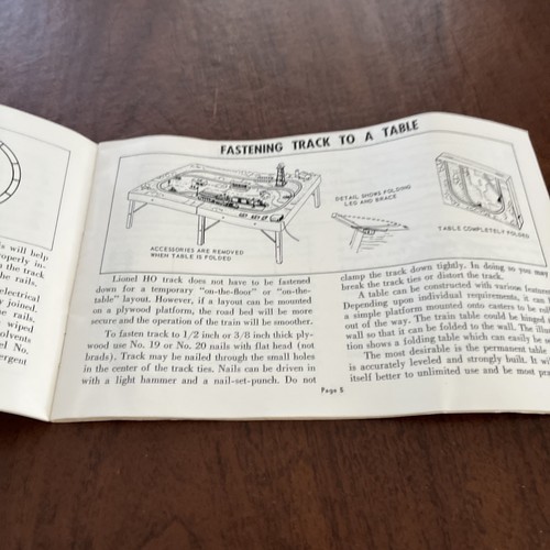 1960 How To Operate Lionel HO Trains Booklet Accessories Radar Scale ...