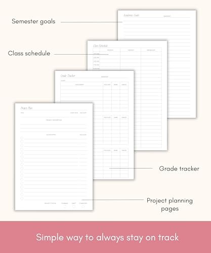 Academic Planner 2025-2026 – Undated Weekly College Student Planner ...