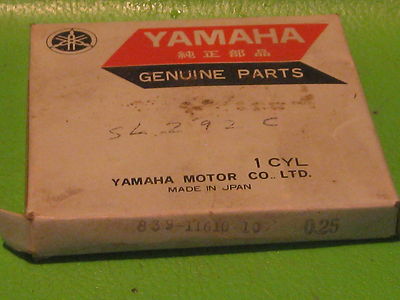 YAMAHA SL292 '71 SM292 '73-74 GS300 PISTON RINGS 1ST OS. OEM #839-11610 ...