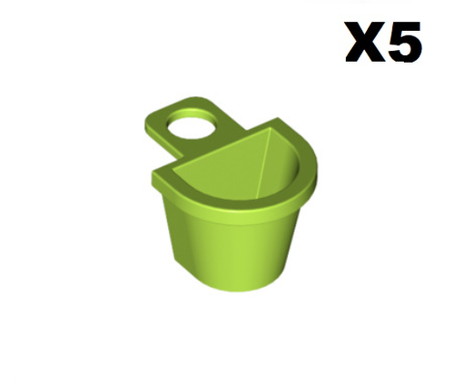 Lego ® Accessoire Minifig Lot 5 Sac Dos Panier Lime Bagpack open 4523 ...