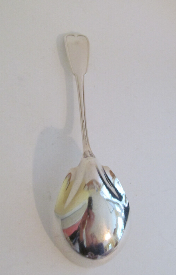Tiffany Sterling Silver SHell & Thread Serving Spoon Mono | eBay