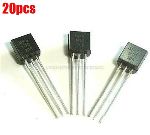 20Pcs MPSH10 Npn Rf Transistor 25V 50Ma TO-92 Vhf/Uhf Ic New ic | eBay