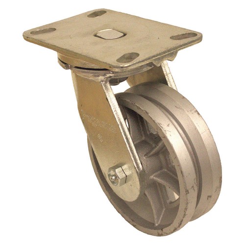 GRAINGER APPROVED P23S-C060R-16-VG1 V-Groove Track-Wheel Plate Caster ...