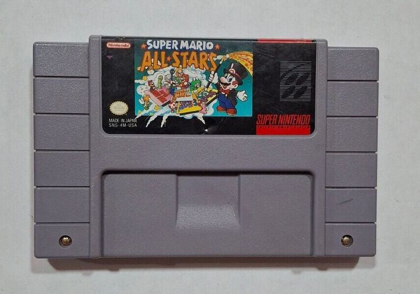 Super Mario All-Stars SNES (1993) TESTED FULL SAVE BATTERY 45496830229 ...