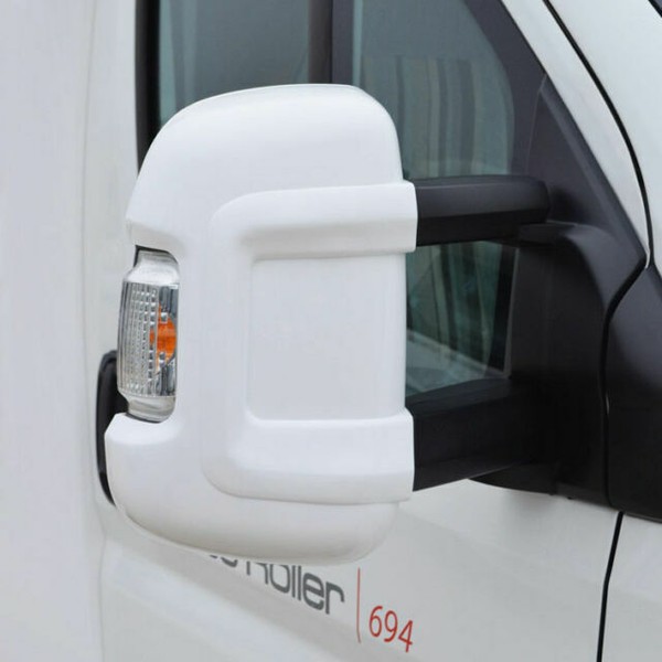 Milenco Mirror Protectors - White - Fiat Ducato / Peugeot Boxer ...