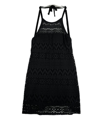 Robin Piccone Swim Cover Up Women Small Black Lace Trim Romantic Swim ...