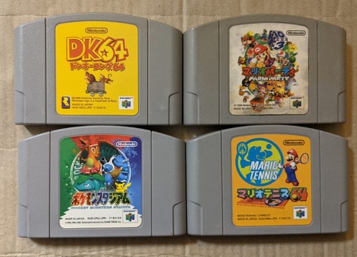 Japanese Nintendo 64 Games Lot Of 4 - cleaned/tested - Import N64 ...