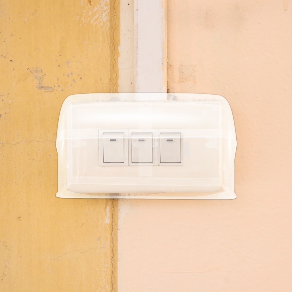 Transparent Waterproof Wall Socket Cover - Outdoor Protective Plug ...