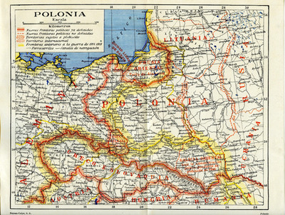 Antique Maps Set 2 Poland POLONIA Europe History Russia Retro Wall ...