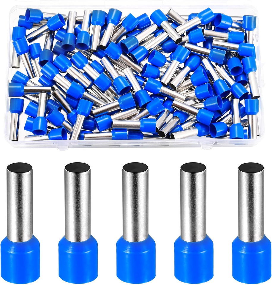 110 Pcs Wire Ferrules Kit, Blue Bootlace Ferrules 16.0Mm², Electrical ...