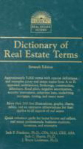 Dictionary of Real Estate Terms - vinyl bound, Friedman, 9780764139369 ...