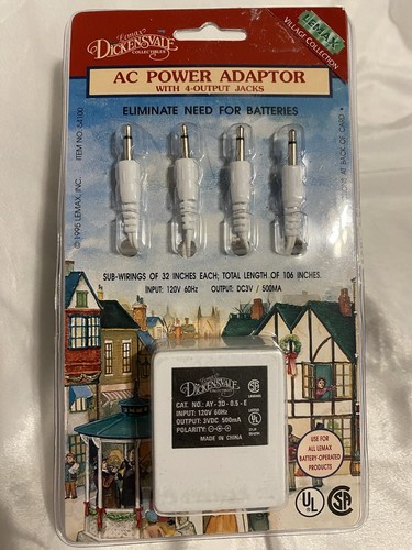 NEW Lemax Village Collection AC Power Adapter 4-Output Jacks 54100 ...
