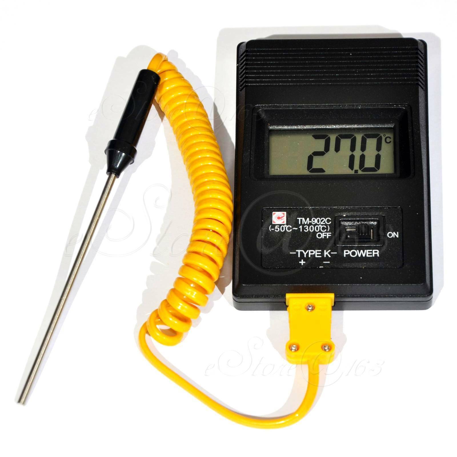 High Temperature K Type Digital Concrete Thermometer TM-902C Range -50 ...