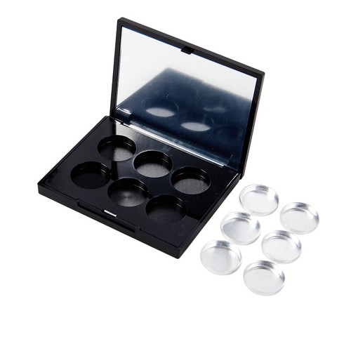 6 Grids Empty Eyeshadow Palette Eye Makeup Storage Dish DIY Eye Shadow ...
