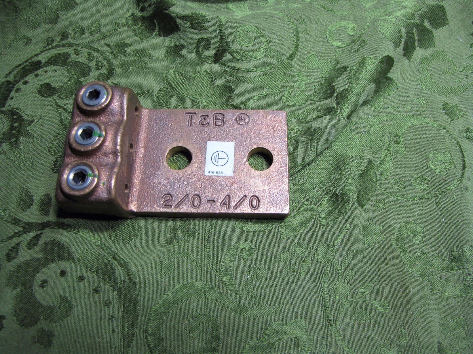 T & B THOMAS & BETTS COPPER TRIPLE BARREL 3 COND T35 2/0-4/0 LUG NEW ...