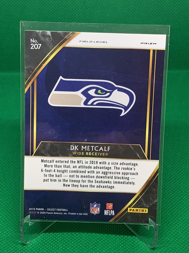2019 DK Metcalf Select Rookie Card Field Level Silver Seahawks SP RC | eBay