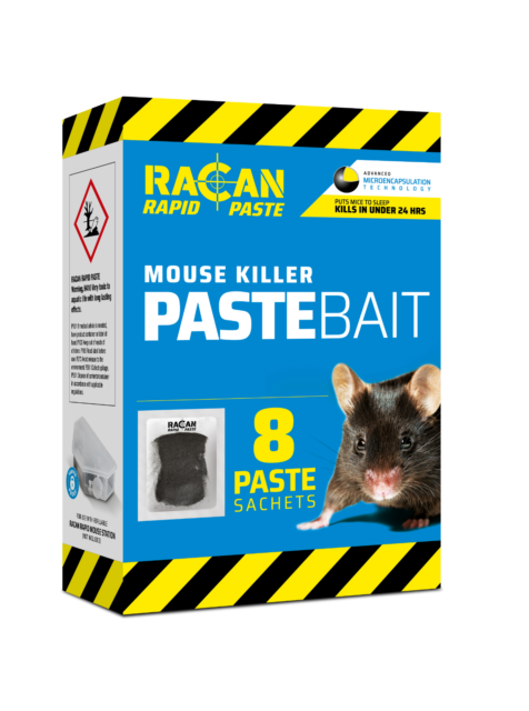 5x Racan Mouse and Rat Killer Station Paste Bait Rapid Poison 8 Sachets ...