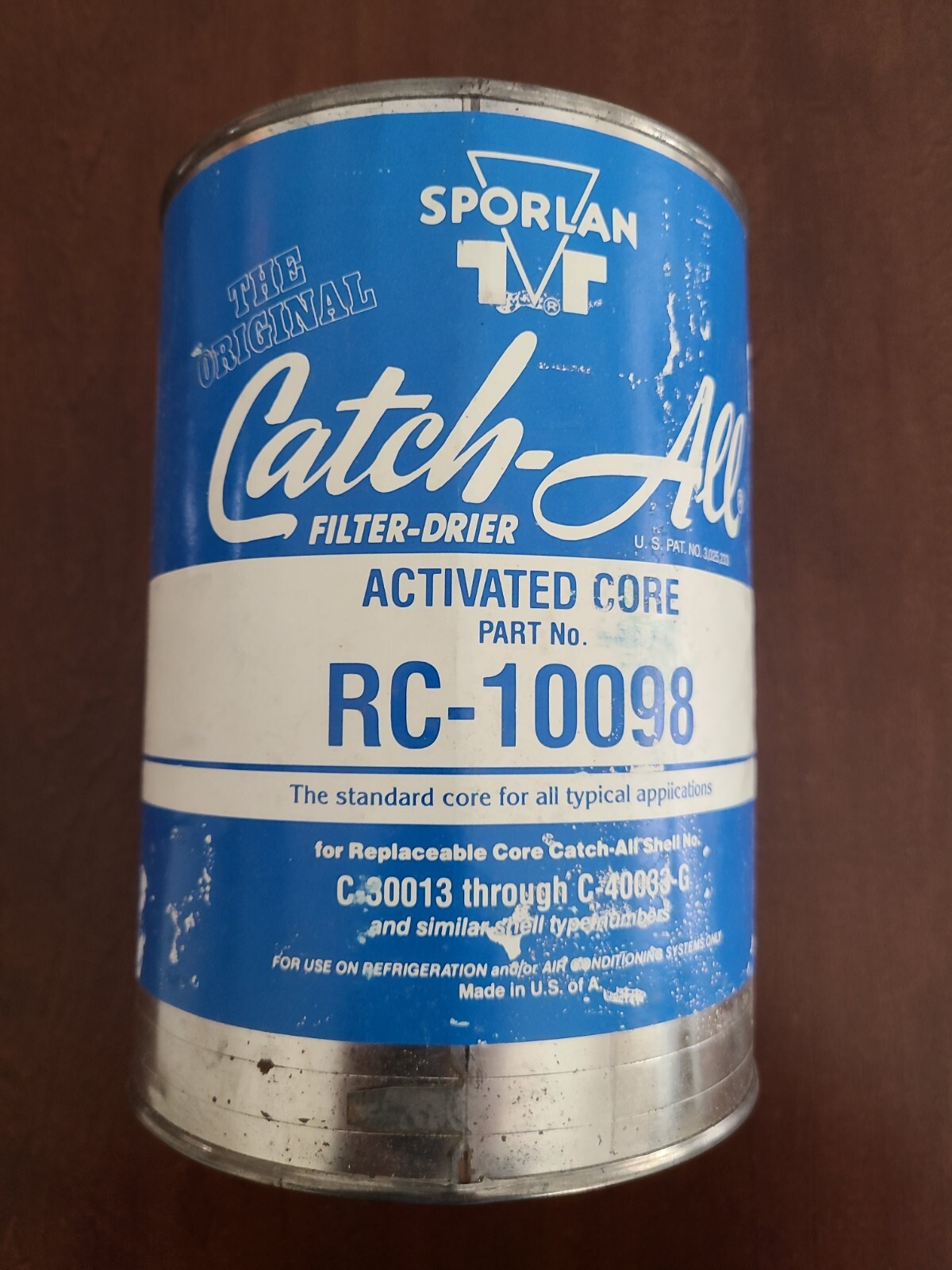 Sporlan Catch-All Filter-Drier RC-10098 Activated Core w/ Key - New old ...