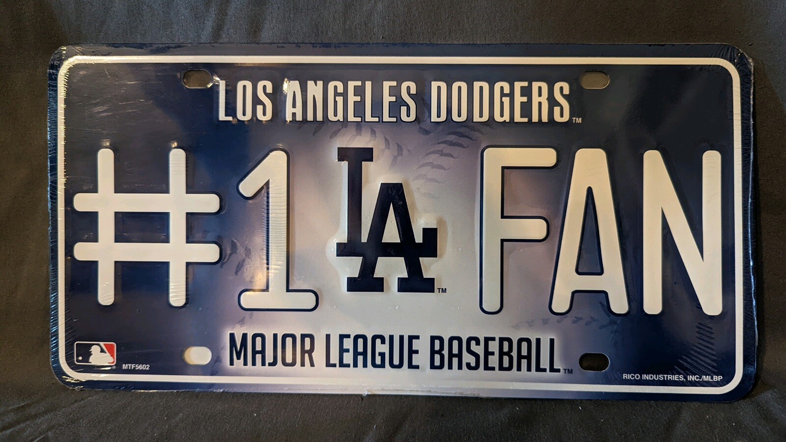 Los Angeles Dodgers #1 Fan License Plate MLB Tag Auto Truck Frame Metal ...