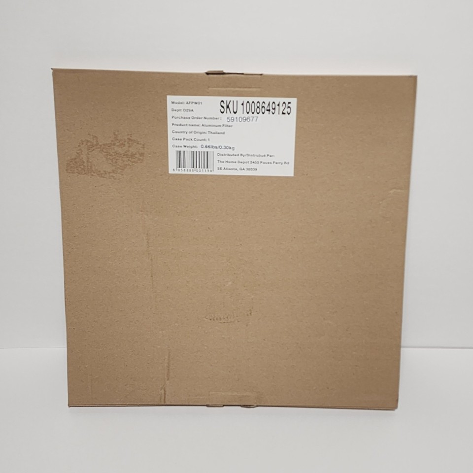 Replacement Aluminum Filter for 30" Pyramid Kitchen Wall Mount Range ...