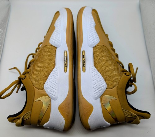 Nike PG 5 Wheat Grain-Black-Metallic Gold Men's Sz 8.5 NEW CW3143-700 ...