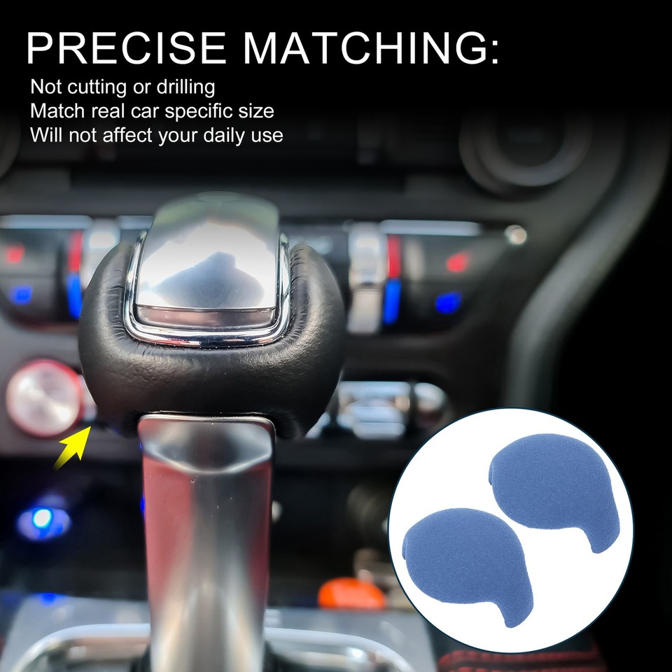 Gear Shift Knob Decorator Cover for Ford for Mustang 15-21 Blue Console ...
