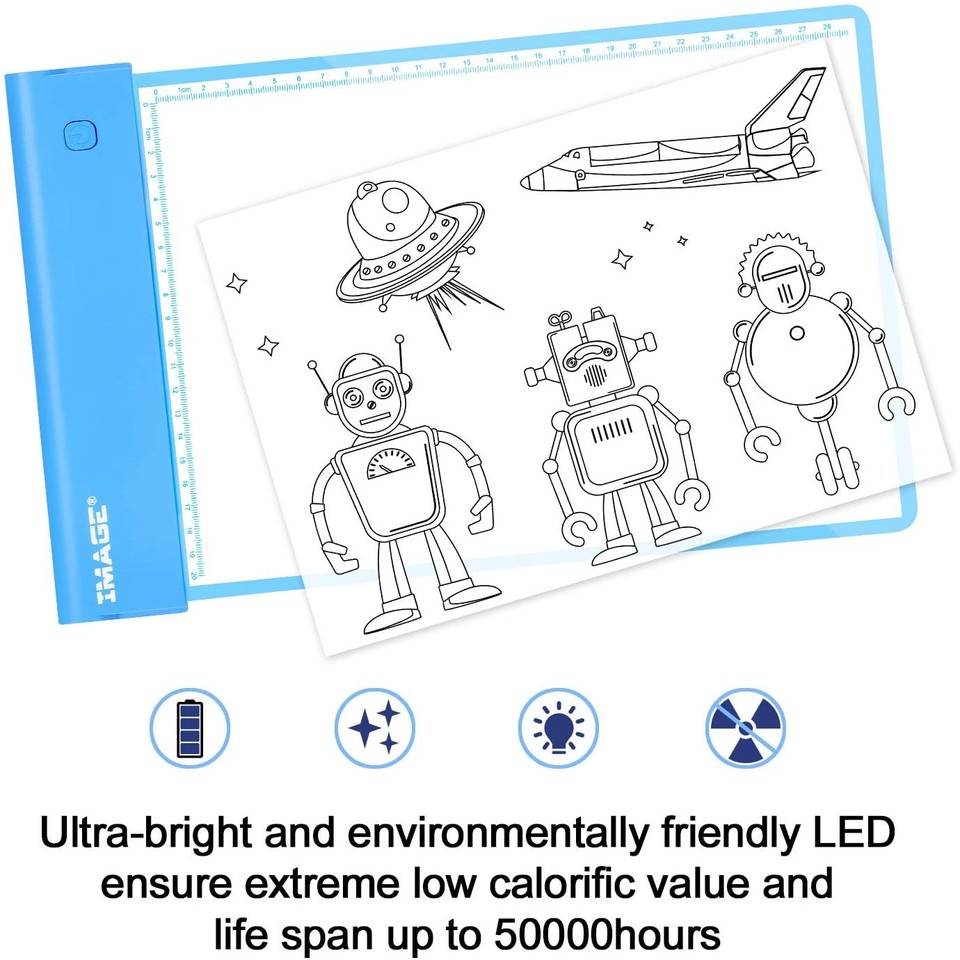IMAGE Light-up Tracing Pad Drawing Art Craft Toy Girls Boys Gift Age 6 ...