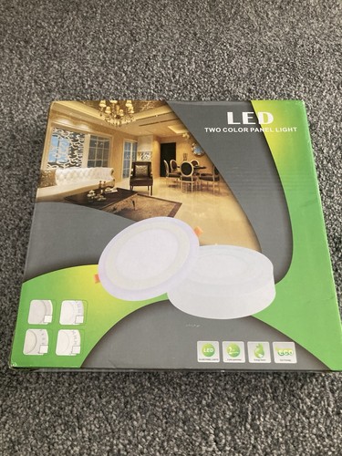 BLUE RED 18W LED SURFACE MOUNT SQUARE Ceiling Panel Light Two Colour ...