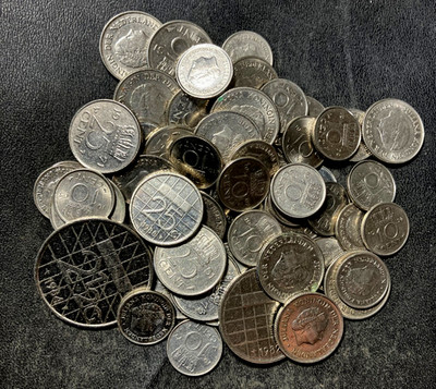 Old NETHERLANDS Coin Lot - 60+ Pure Nickel Coins - Lot A5 | eBay