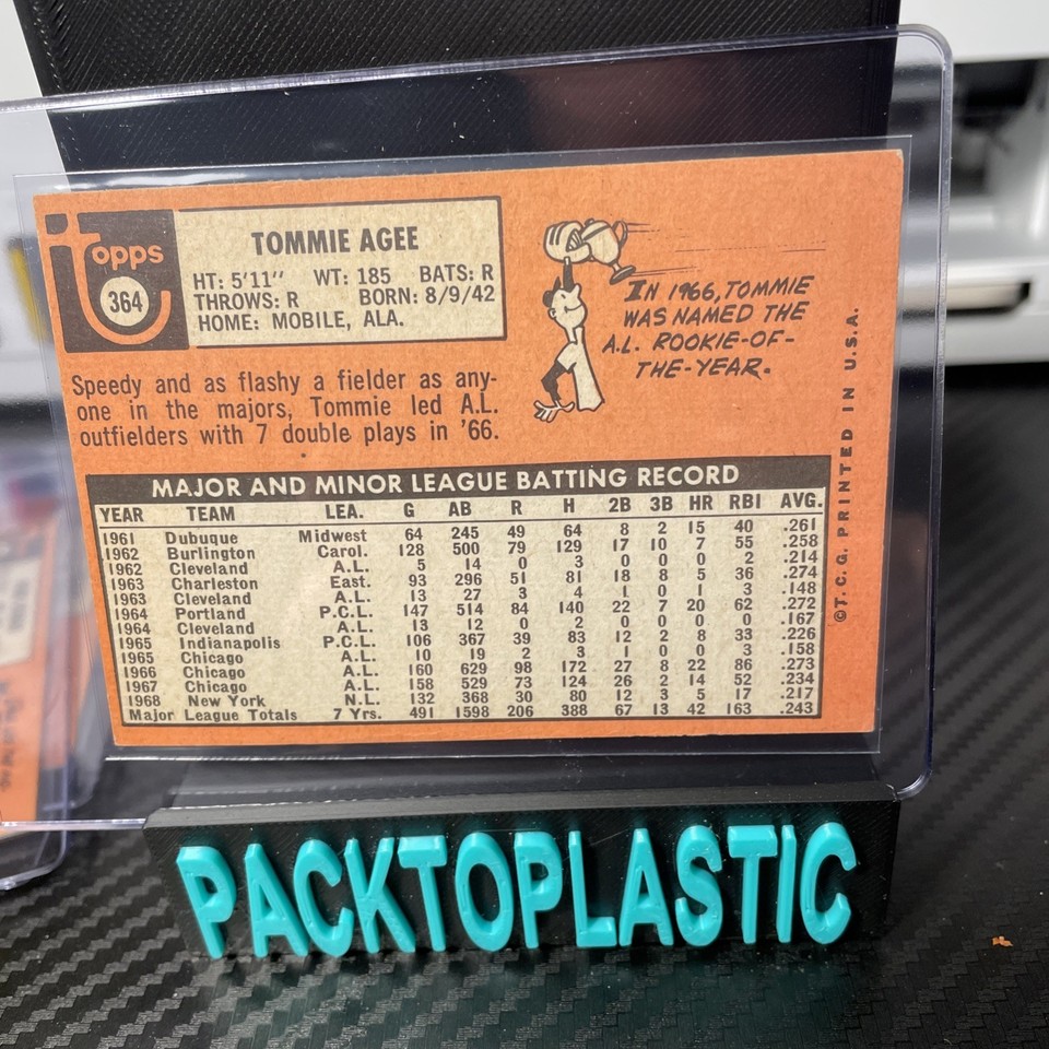 1969 Topps #364 Tommie Agee - EX/NM+ Set Break! B2 | eBay