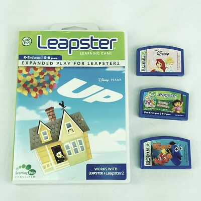 LeapFrog Leapster/Leapster 2 Learning Game Disney Pixar Up Princess ...