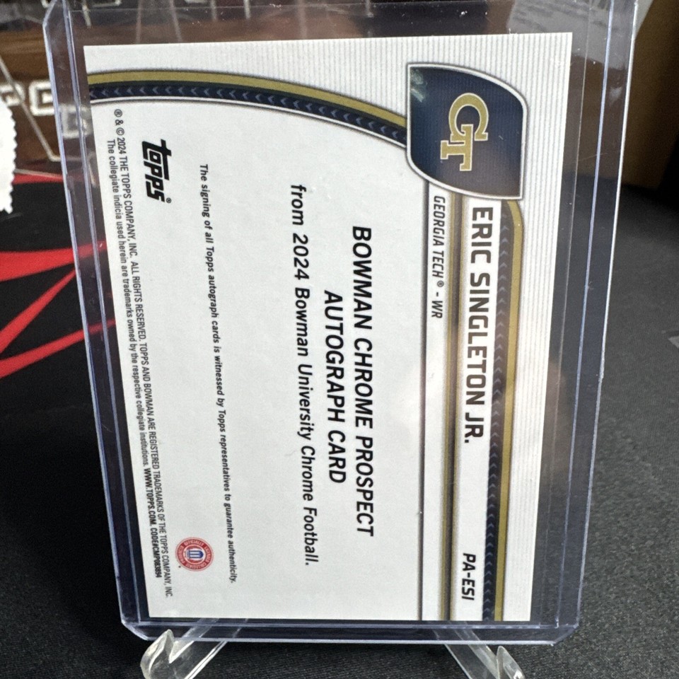 2024 Bowman U Chrome Eric Singleton Jr #/50 Gold Shimmer Refractor 1st ...