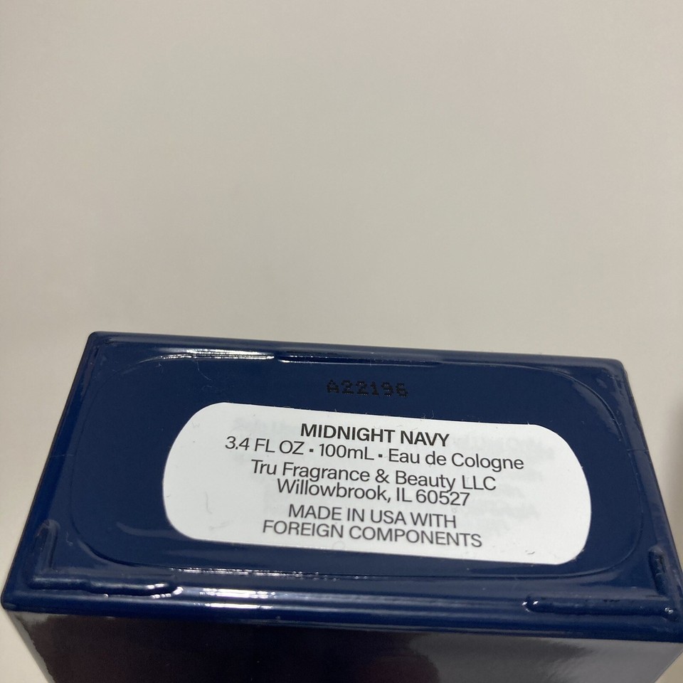Tru Fragrance 001 Midnight Navy Eau de Cologne Spray 3.4oz 100mL Men ...