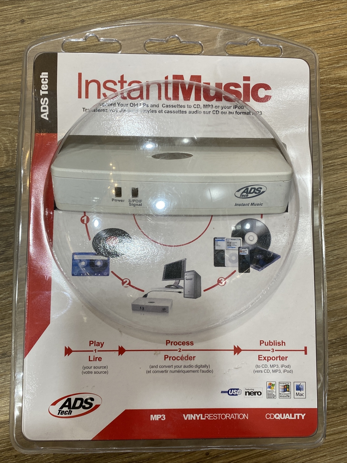 ADS Tech Instant Music Record LP'S and Cassettes To CD, Digital Files ...