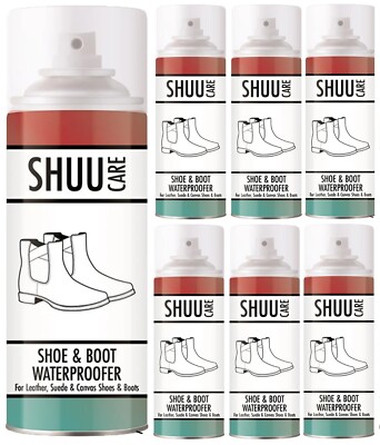 Shoe & Boot Waterproof Spray Leather Suede Canvas Shoe Protection ...