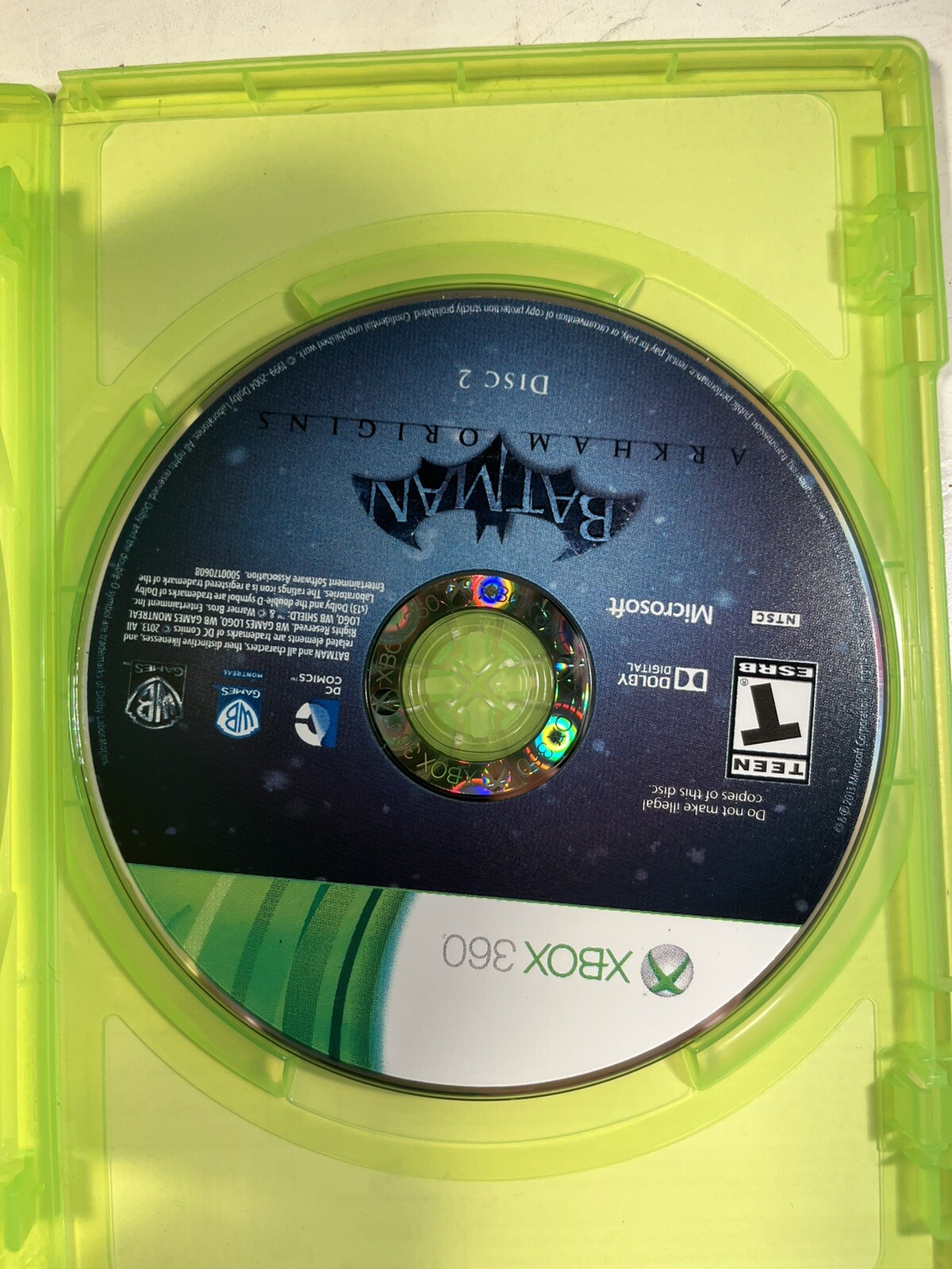 Batman: Arkham Origins (Microsoft Xbox 360, 2013) Complete 2 Discs ...