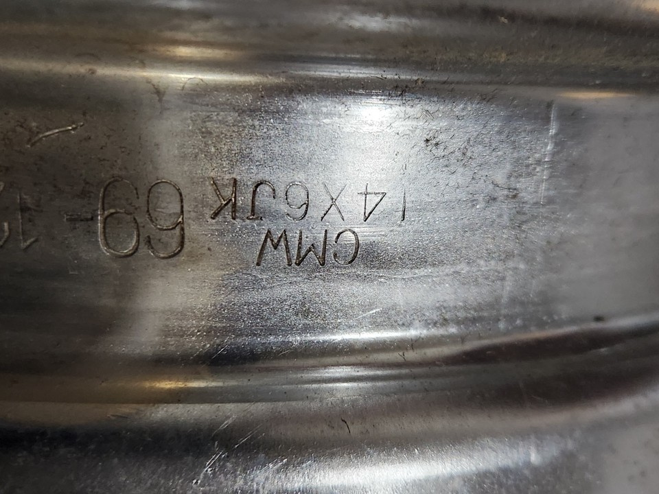 NOS M/T MICKEY THOMPSON CHROME SLOT WHEELS 14X6 ×5 x 5 GM Jeep Pontiac ...