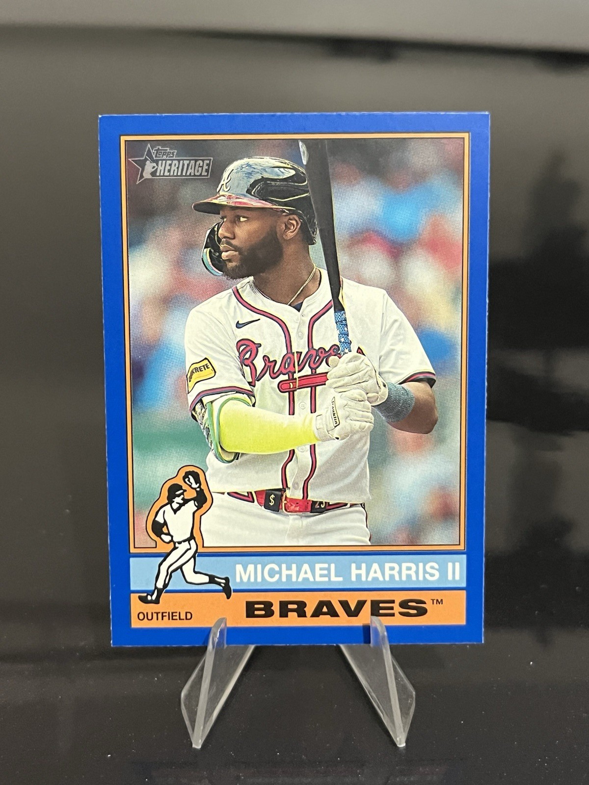 Michael Harris II 2025 Topps Heritage #410 Dark Blue Border Price Guide ...