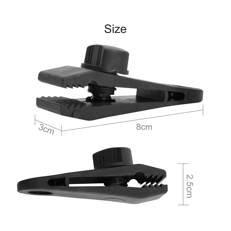 5/10PCS Tarp Clips Lock Grip Awning Clamp Set Instant Clip for Camping ...