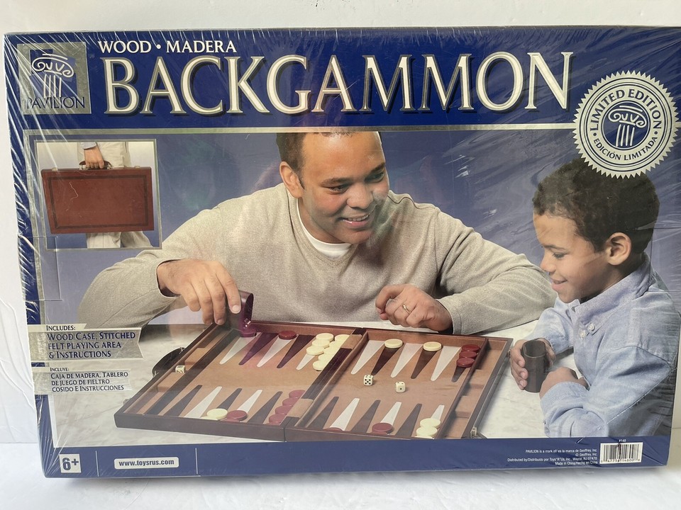 Backgammon Limited Edition Wooden Case Madera Stitched Felt Pavilion ...