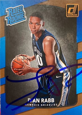 Ivan Rabb signed autographed 2017-2018 donruss rated rookie card #156 ...