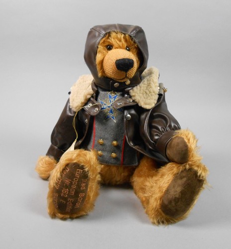 Hermann Germany Mohair Teddy Bear Red Baron with Outfit LE 182/500 | eBay