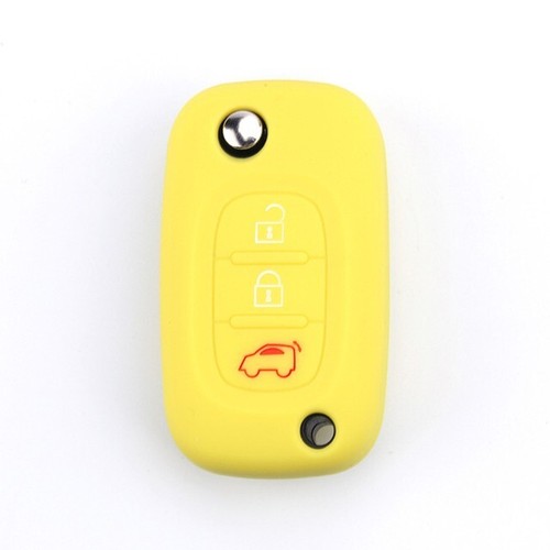Key Shell For Smart 453 Silicone Fortwo Forfour Yellow Cover 3 Buttons ...