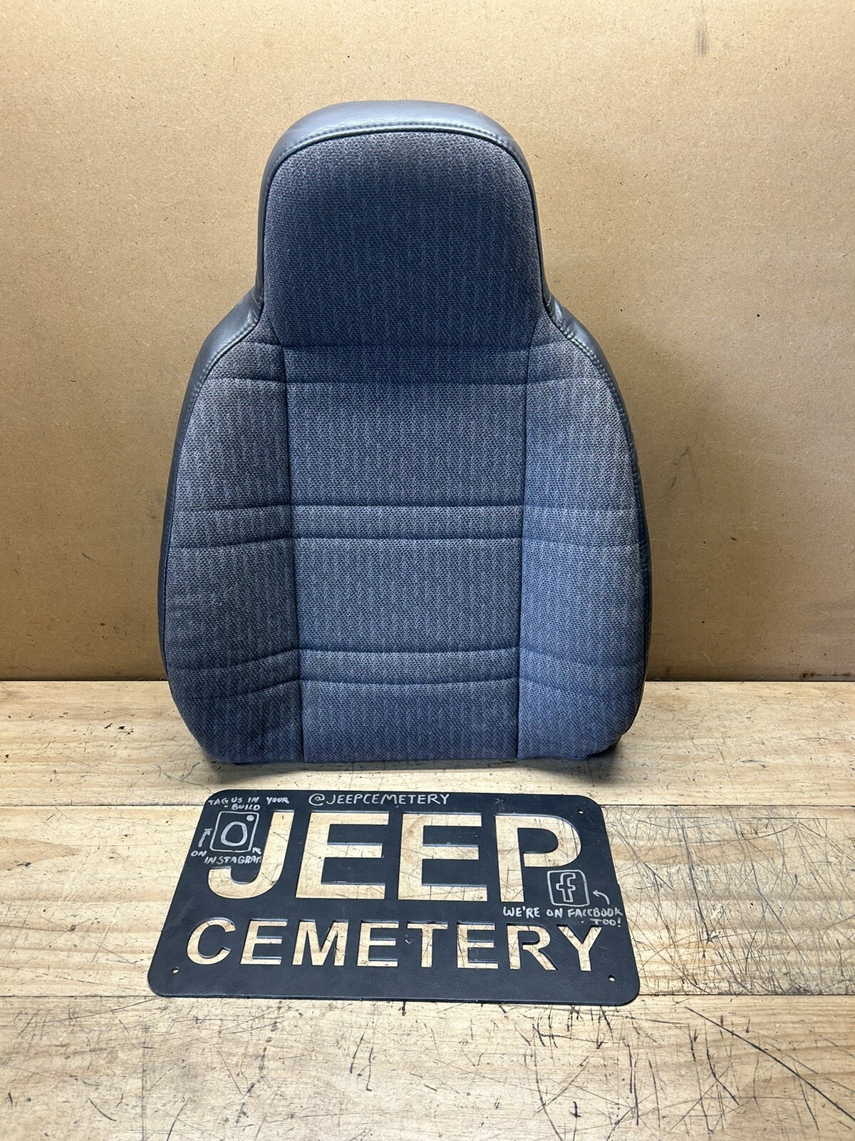 97-01 Jeep Cherokee XJ OEM Front Passenger Seat Cover Back Part Agate ...