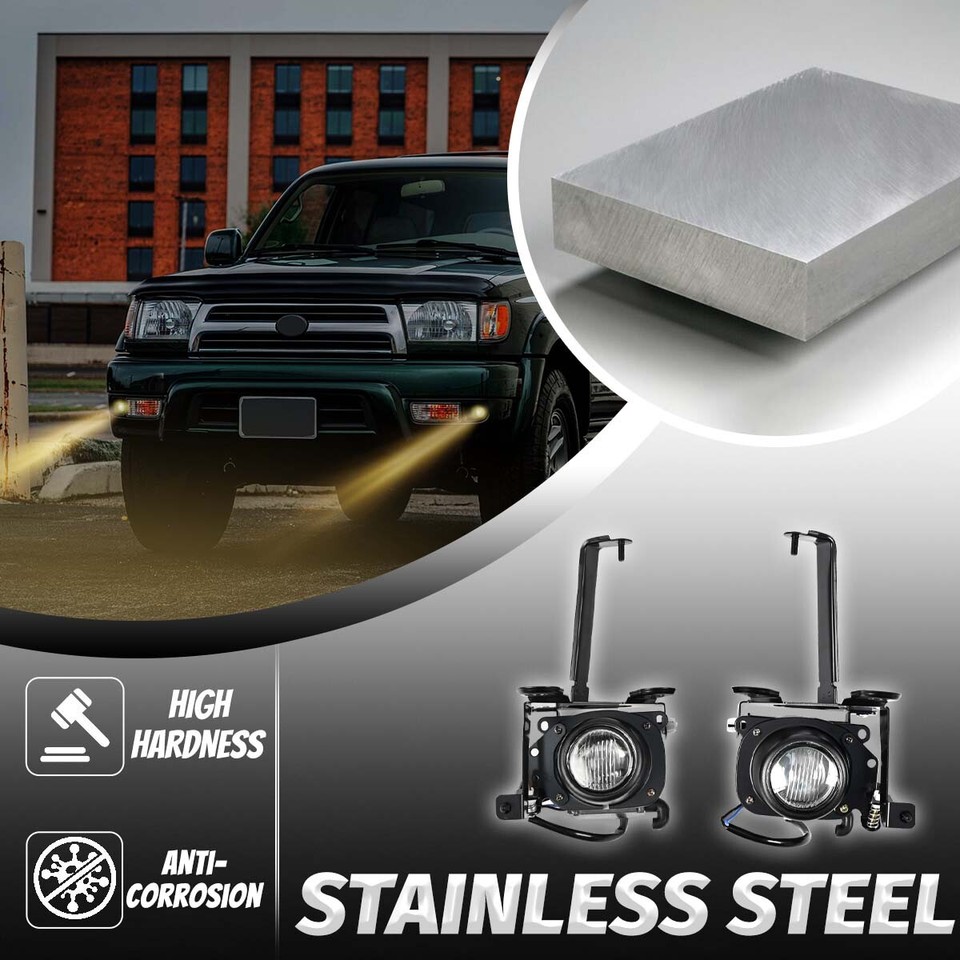 1999-2002 Toyota 4Runner Fog Light Set | Black Housing | Clear Lens ...